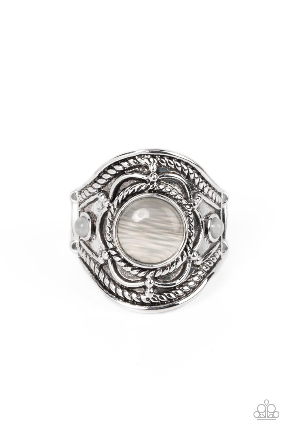 Exuberant Escapade - White - Paparazzi Accessories – Sweetie's Sparkle Shop